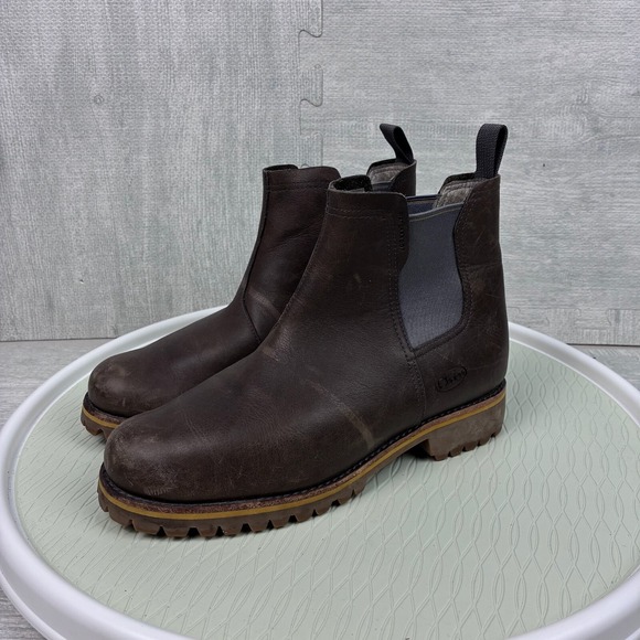 Chaco | Shoes | Chaco Fields Chelsea Boots Womens 9 Dark Brown Leather ...